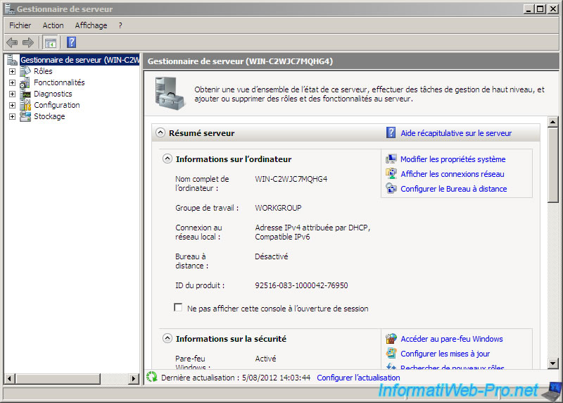 Install Windows Server 2008 - Windows Server - Tutorials - InformatiWeb Pro